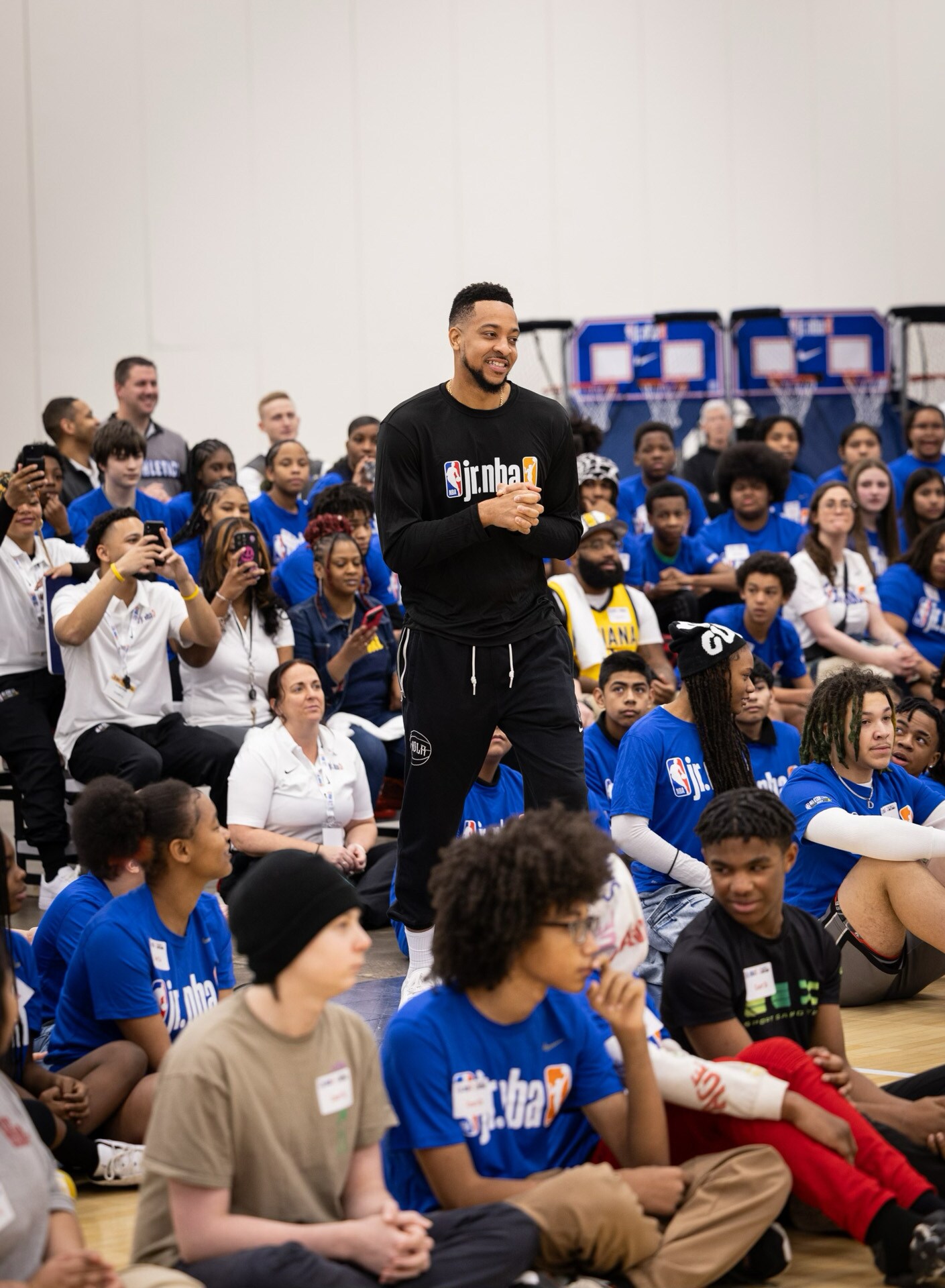 Photos: CJ McCollum at Jr. NBA Day | 2024 All-Star Weekend Photo ...