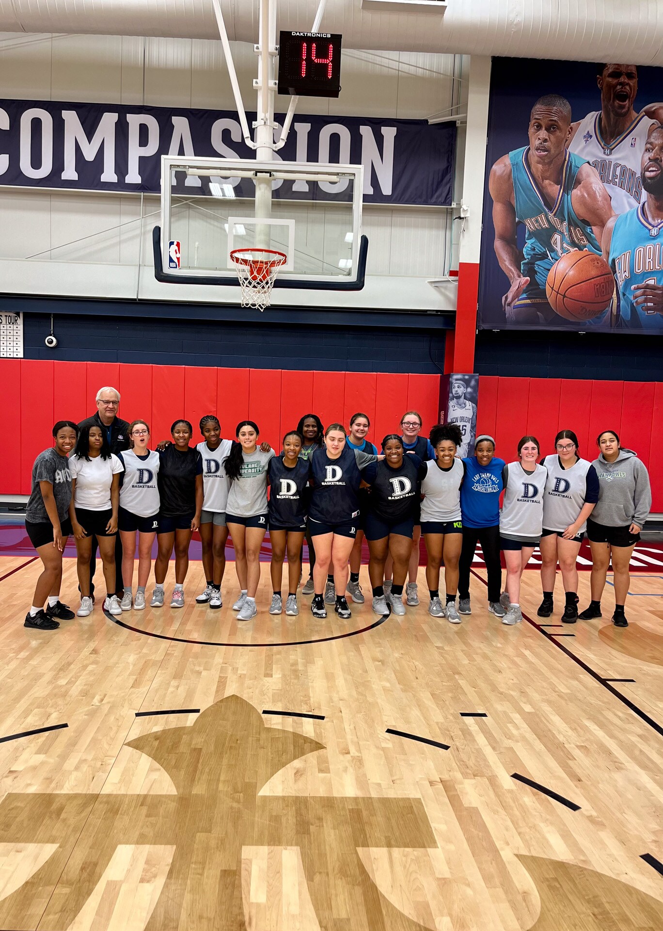 Photos: Pelicans host High School Girls Basketball Shootaround and Game ...