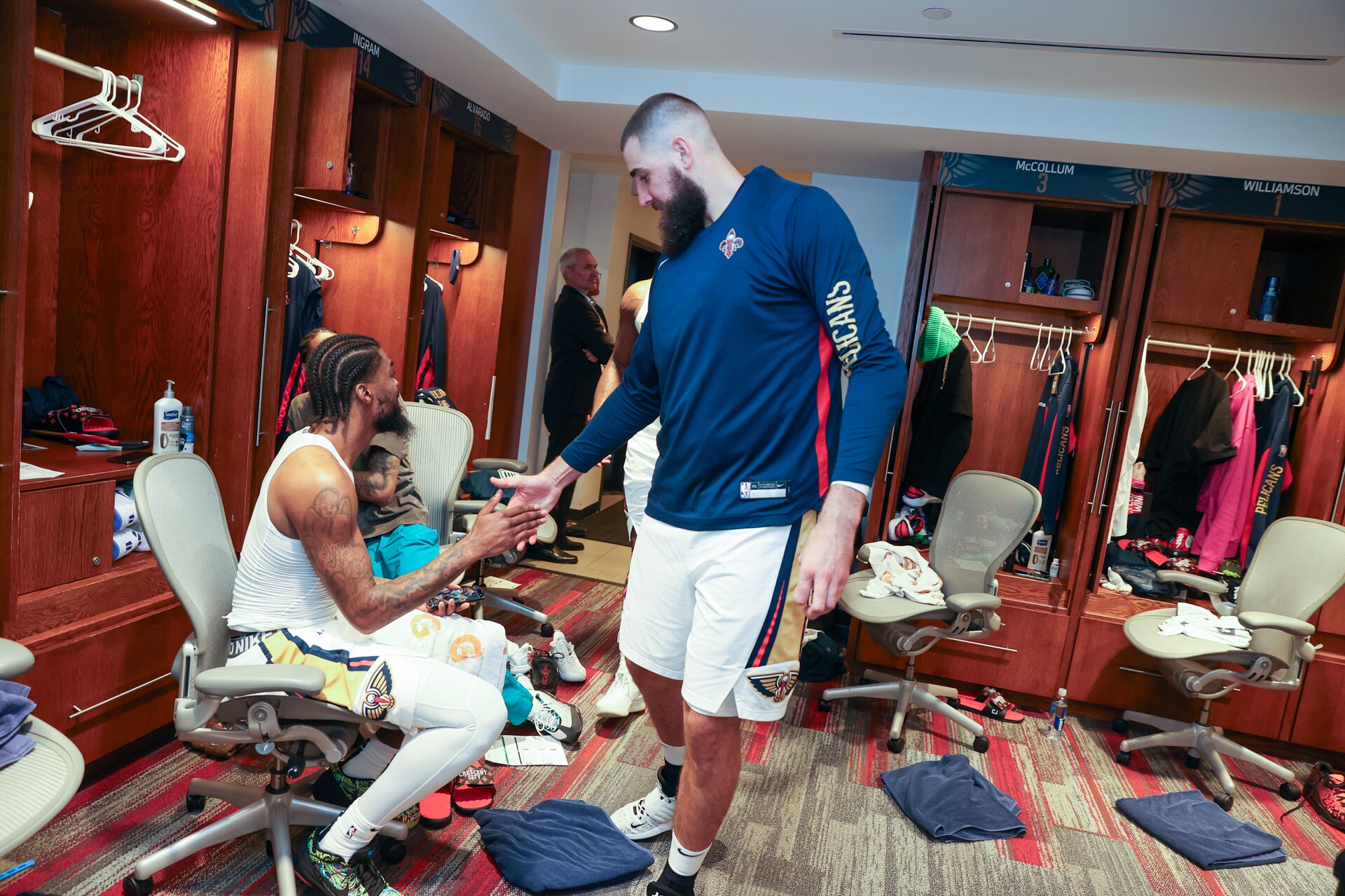 Photos: Pelicans vs. Bucks | Locker Room, Postgame Reactions 3/28/24 ...