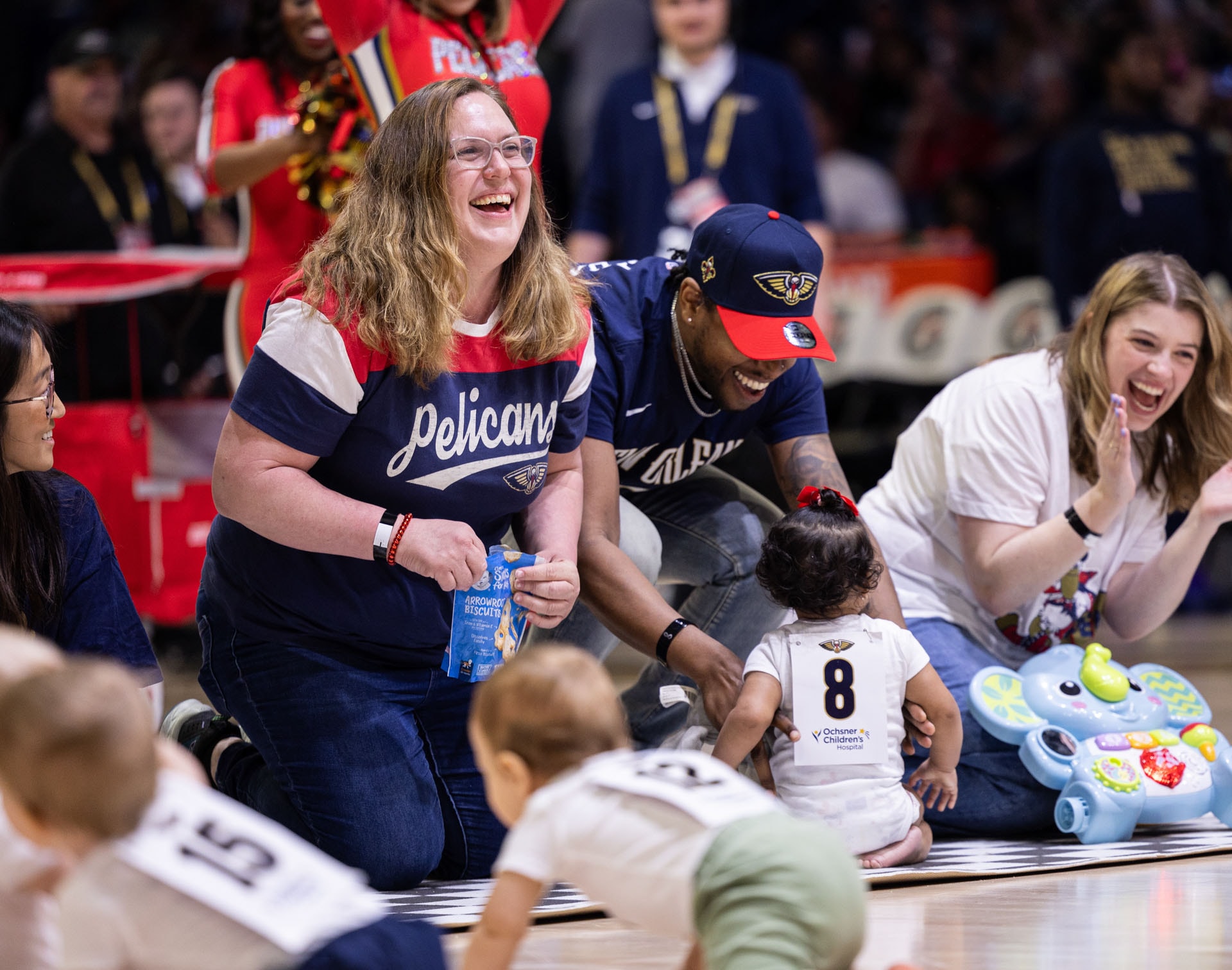 Photos: Baby Crawl Race 2024 | Pelicans vs. Celtics Entertainment 3/30 ...
