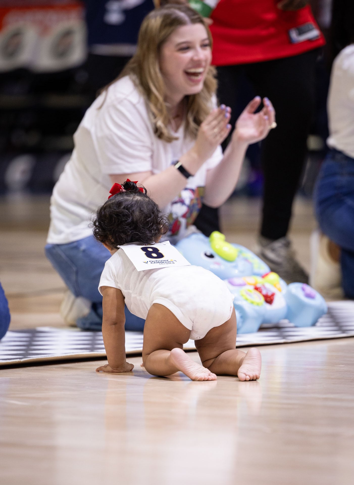 Photos: Baby Crawl Race 2024 | Pelicans vs. Celtics Entertainment 3/30 ...