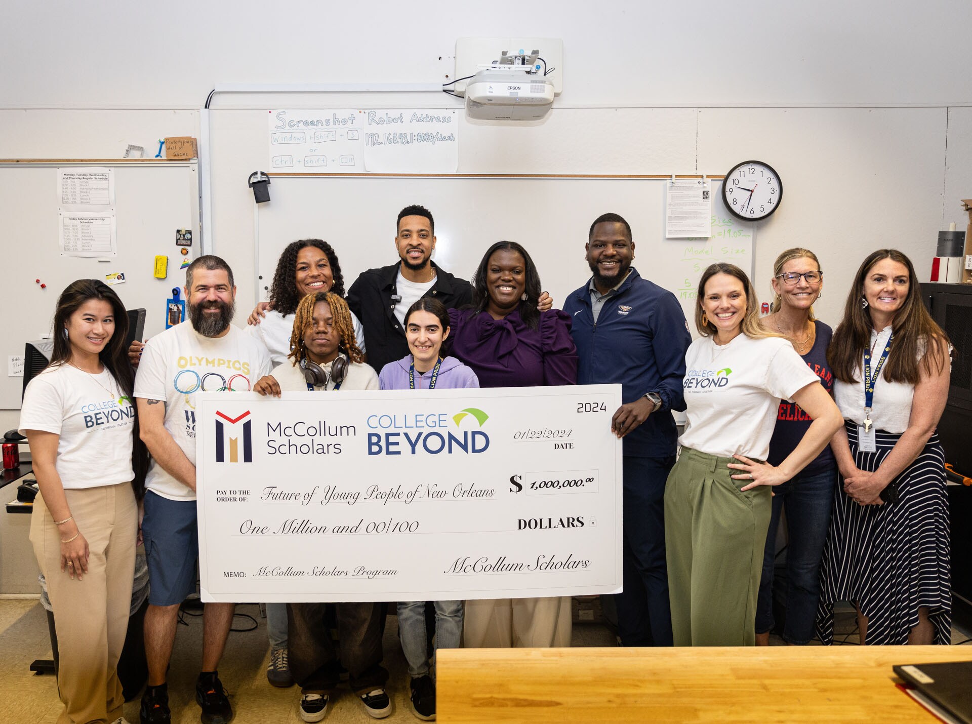 New Orleans Pelicans CJ McCollum, College Beyond announce 11 McCollum ...