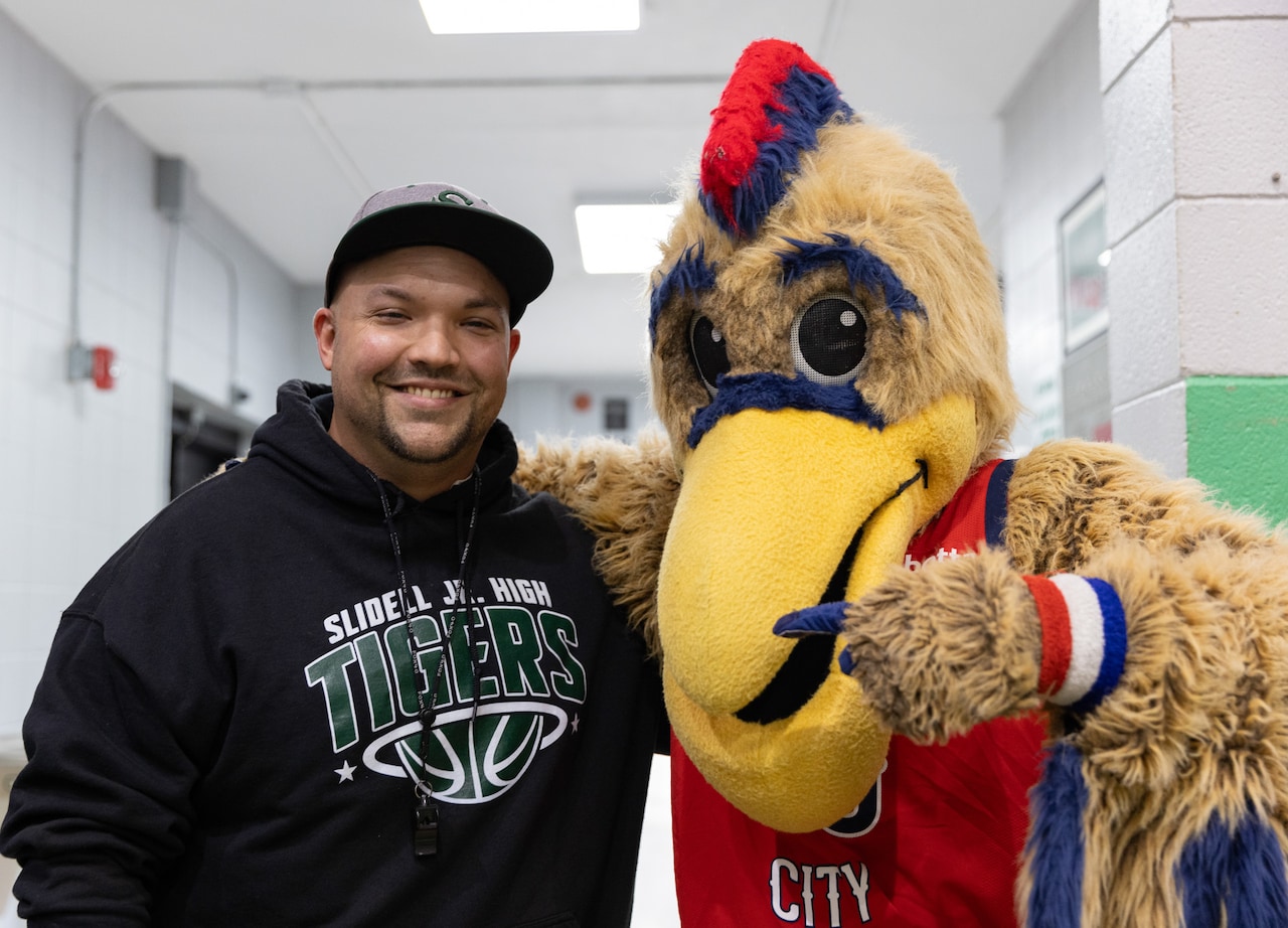 Photos: New Orleans Pelicans surprise 2024 Jr. Pelicans Scholastic ...