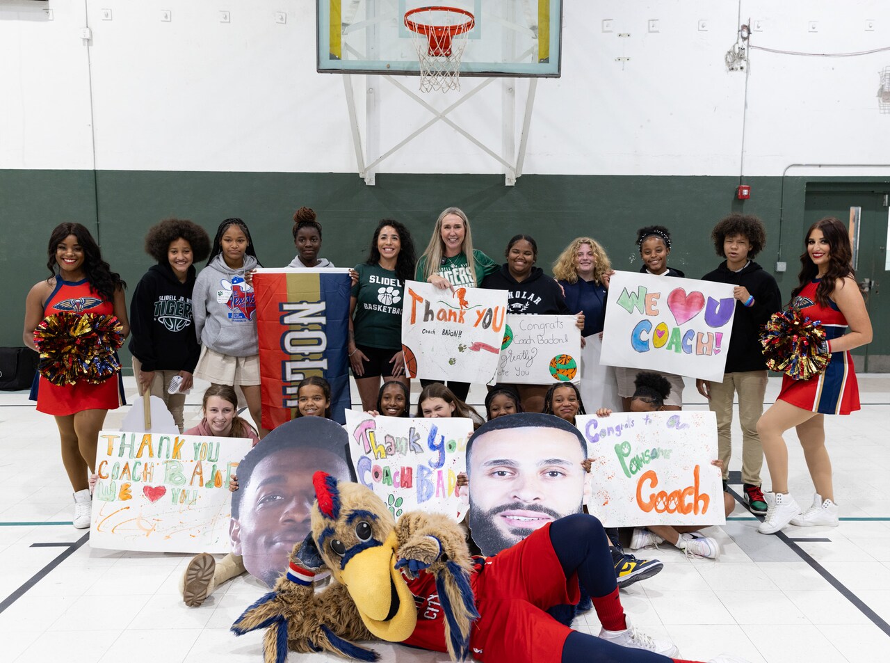 Photos: New Orleans Pelicans surprise 2024 Jr. Pelicans Scholastic ...