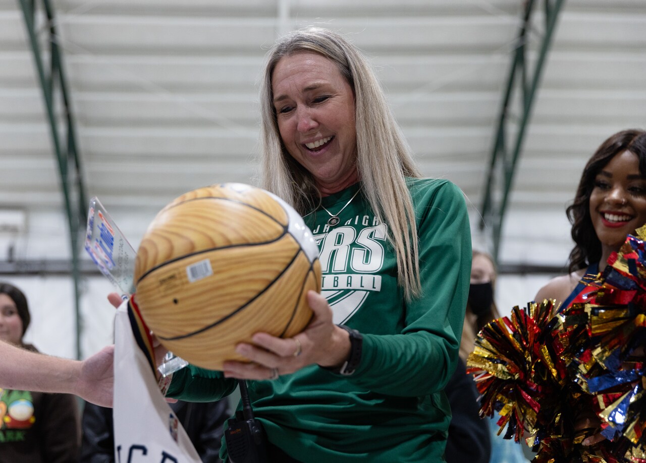 Photos: New Orleans Pelicans surprise 2024 Jr. Pelicans Scholastic ...