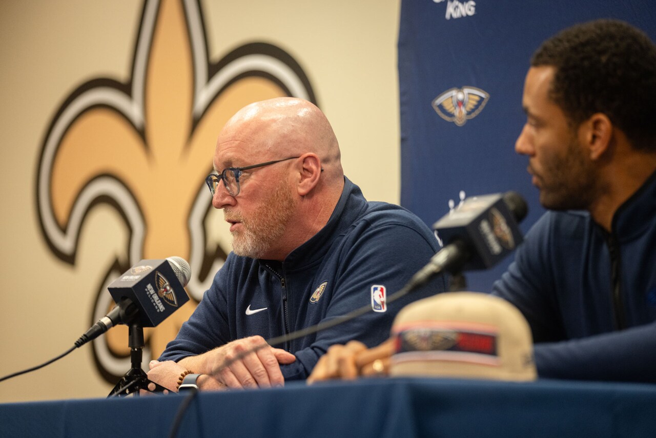Photos: David Griffin and Bryson Graham post-draft presser after Round ...