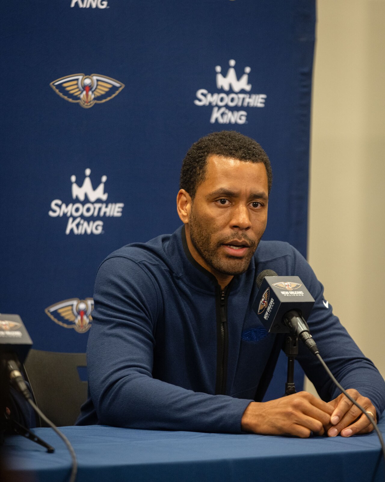 Photos: David Griffin and Bryson Graham post-draft presser after Round ...