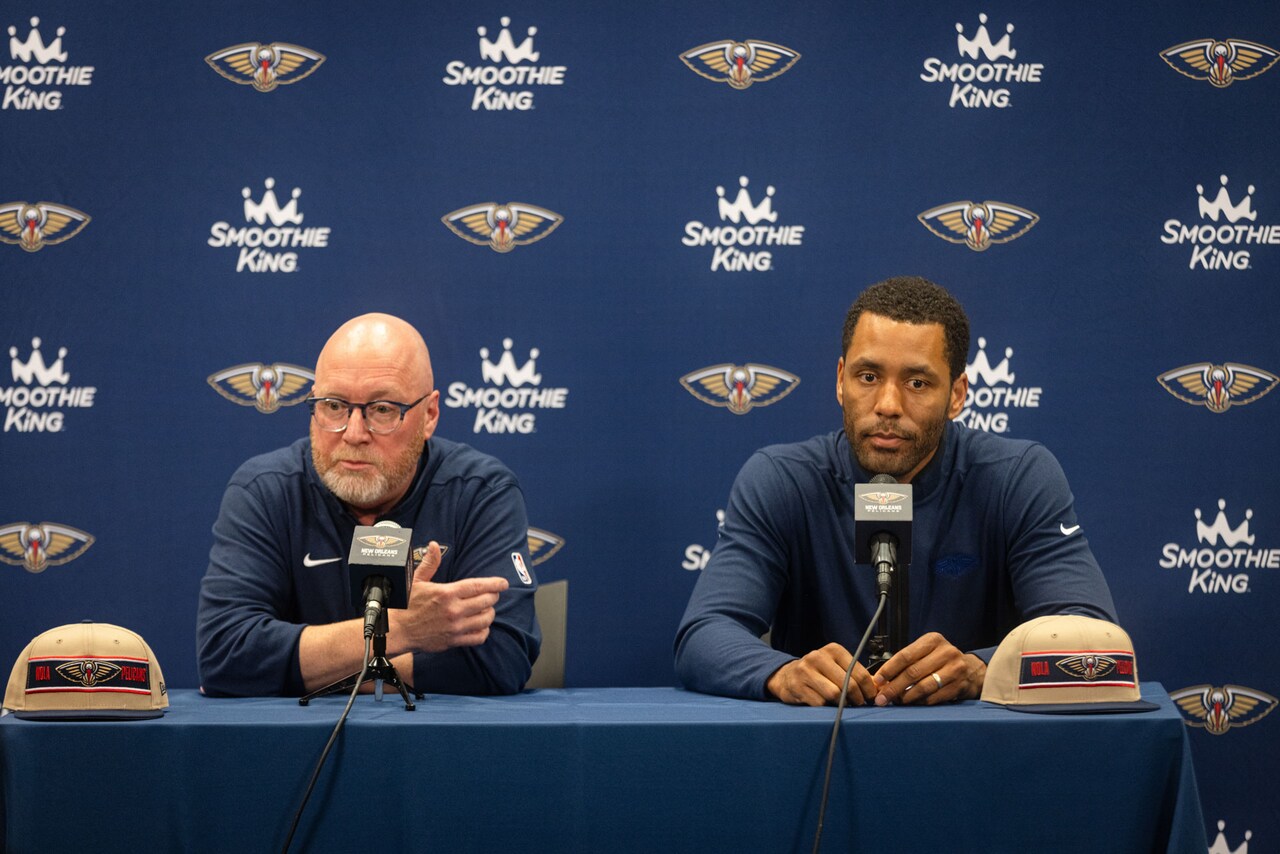 Photos: David Griffin and Bryson Graham post-draft presser after Round ...
