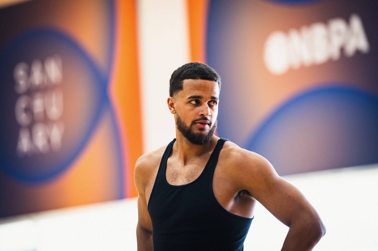 Photos: Jeremiah Robinson-Earl offseason workouts at 2024 NBPA retreat ...
