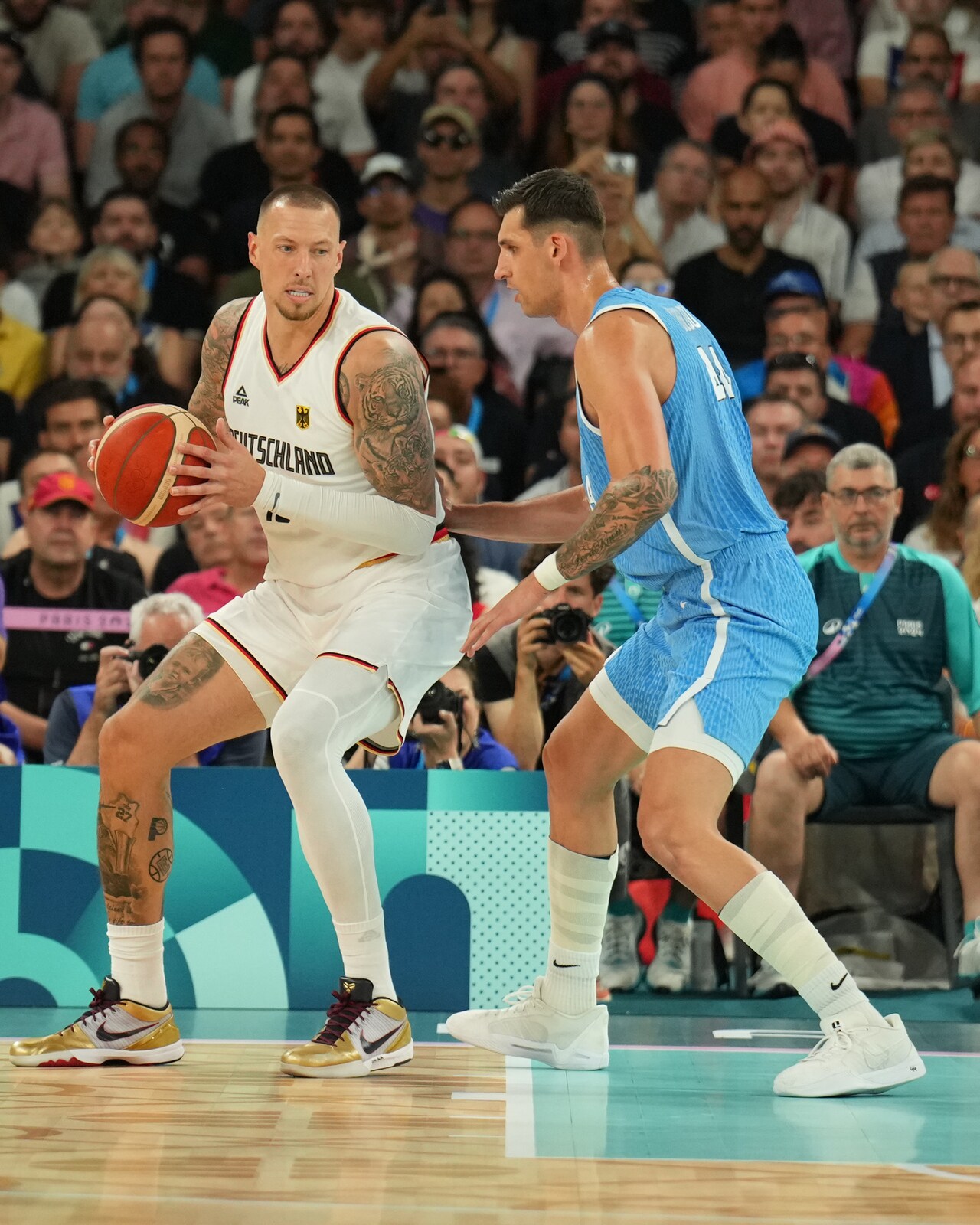 Photos: Daniel Theis, Germany defeats Greece in 2024 Olympics ...