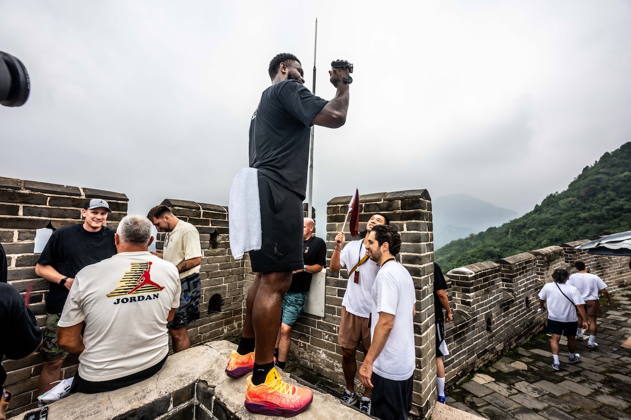Photos: Zion Williamson tours China with Jordan Brand athletes Jayson ...
