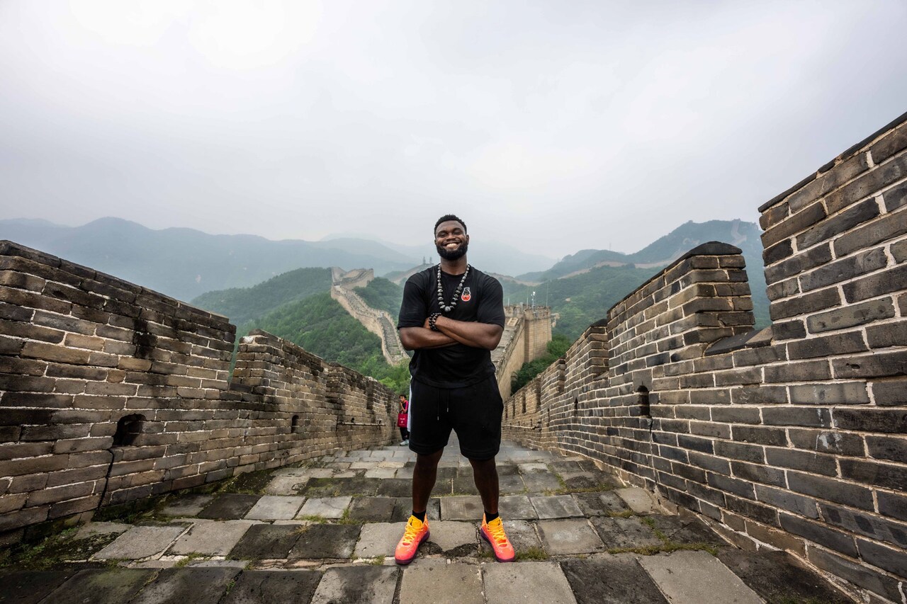 Photos: Zion Williamson tours China with Jordan Brand athletes Jayson ...