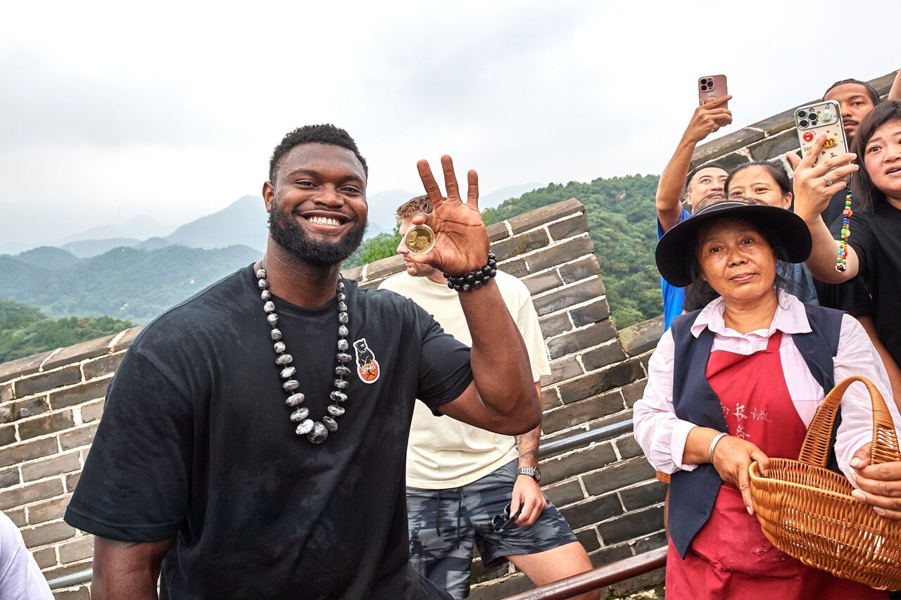 Photos: Zion Williamson tours China with Jordan Brand athletes Jayson ...