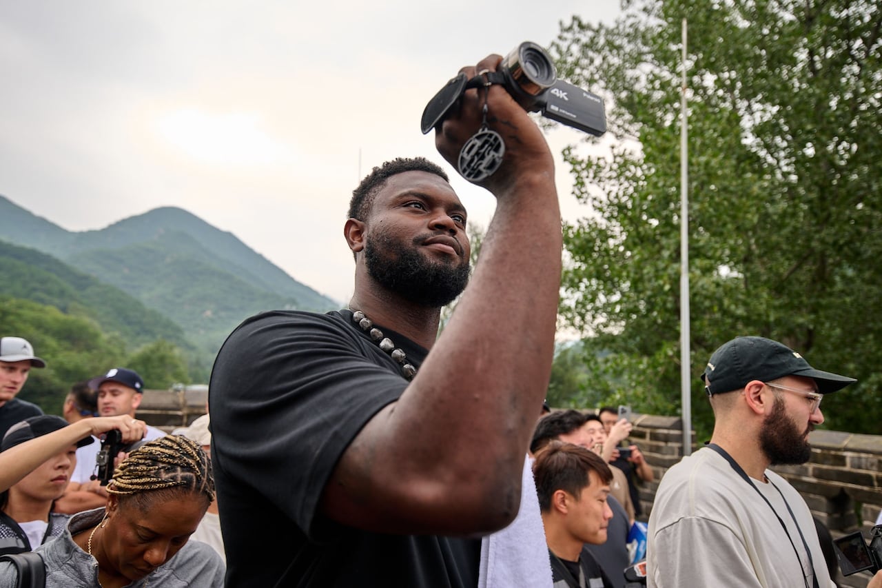Photos: Zion Williamson tours China with Jordan Brand athletes Jayson ...