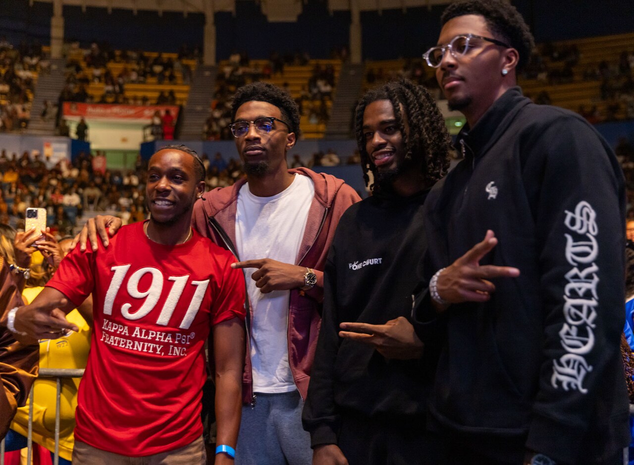 Photos: Pelicans players attend 2024 Southern University Greek Step ...