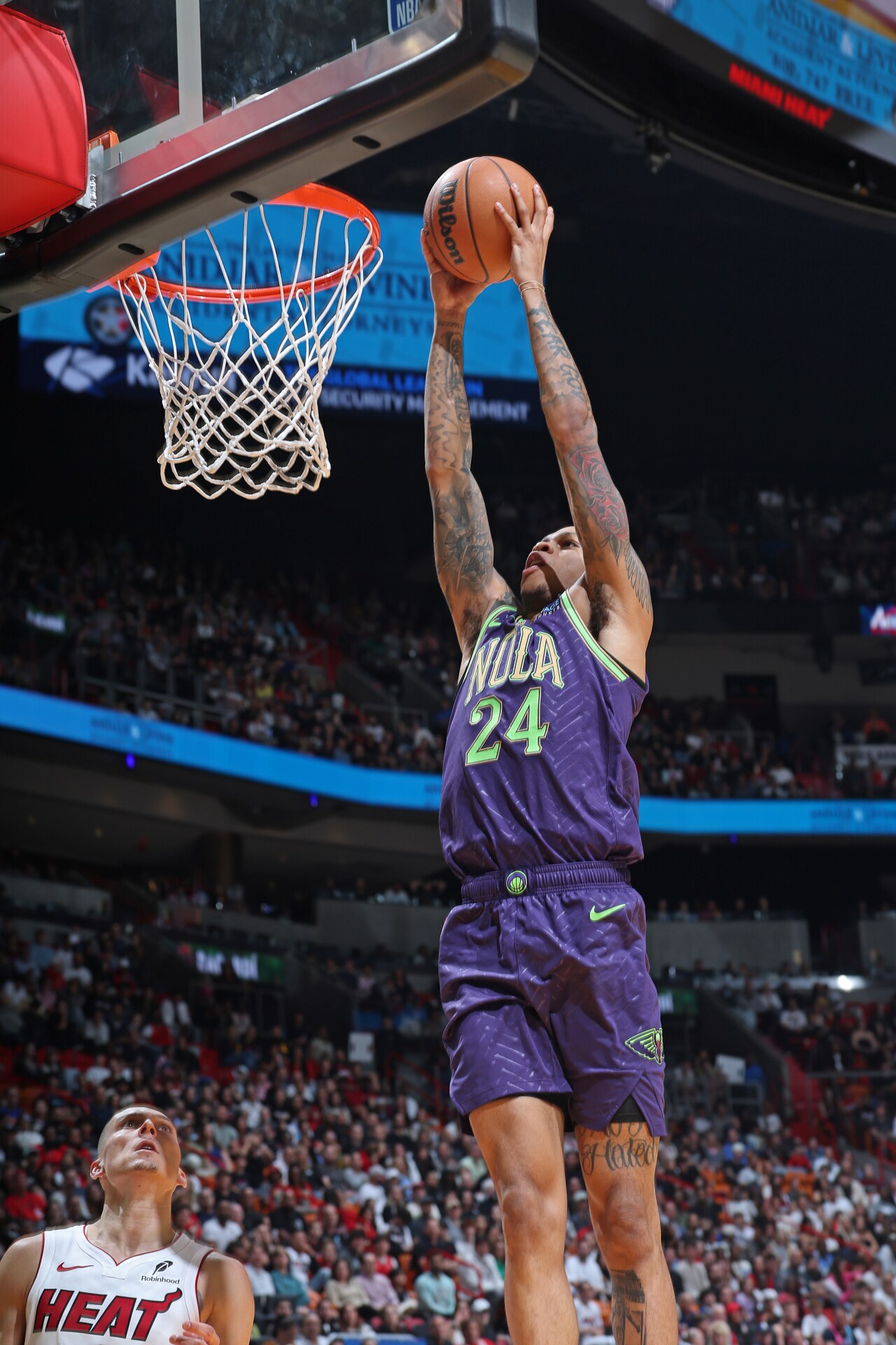 Photos: Pelicans at Heat | Game Action 1/1/25 | New Orleans Pelicans