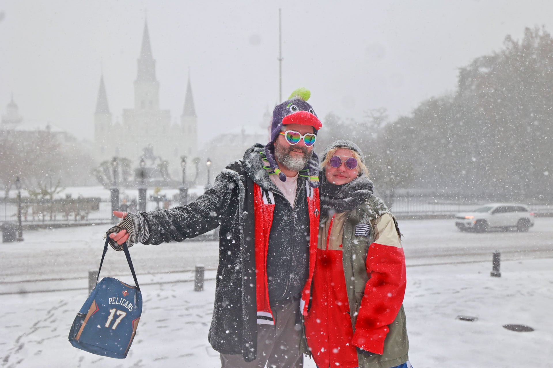 Photos: Snow Day in New Orleans | New Orleans Pelicans