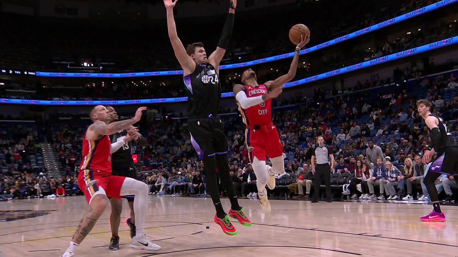 Dejounte Murray clutch 4Q bucket | Pelicans-Jazz Highlights 1/20/25