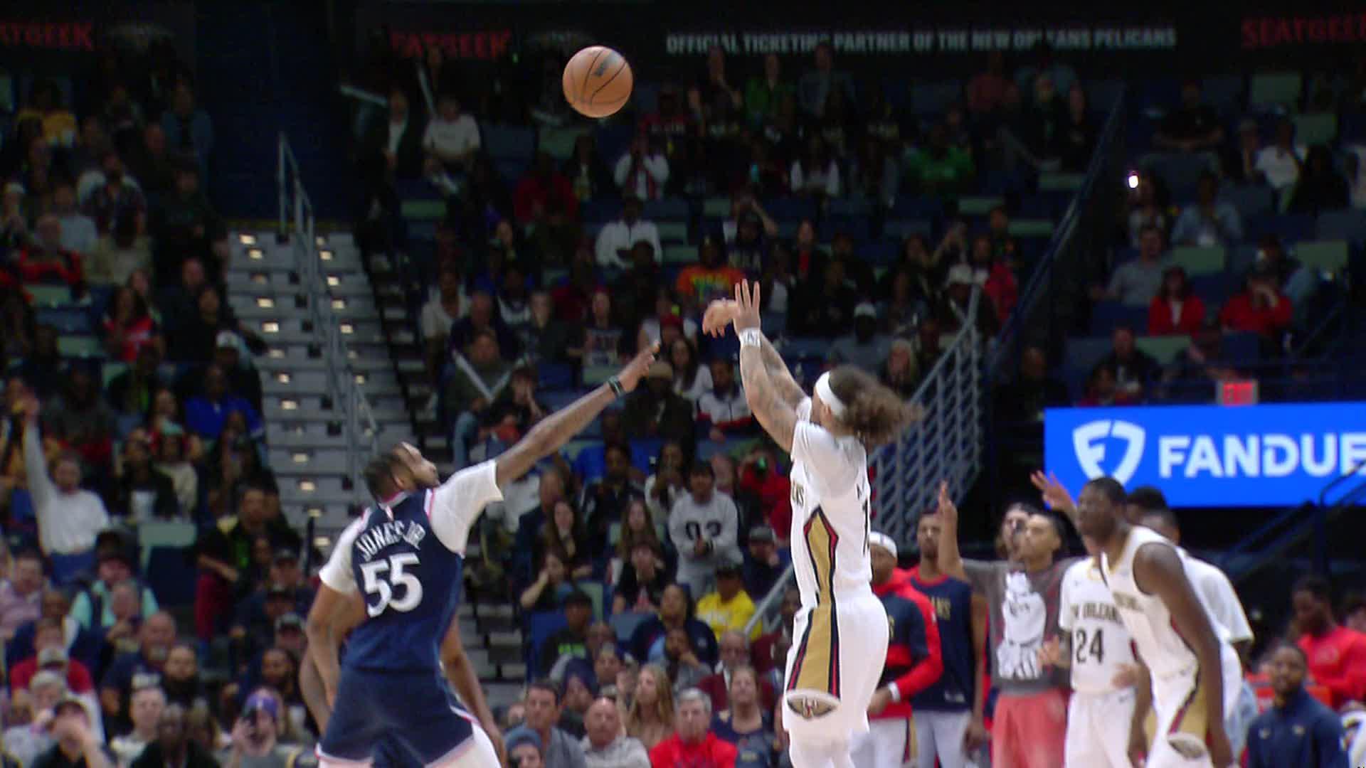 Jose Alvarado deep triple | Pelicans-Clippers Highlights 3/11/25 | New ...