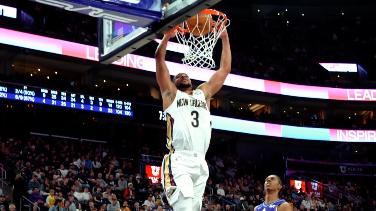 Slow-mo selects from road victory | Pelicans-Jazz Highlights 3/2/2025