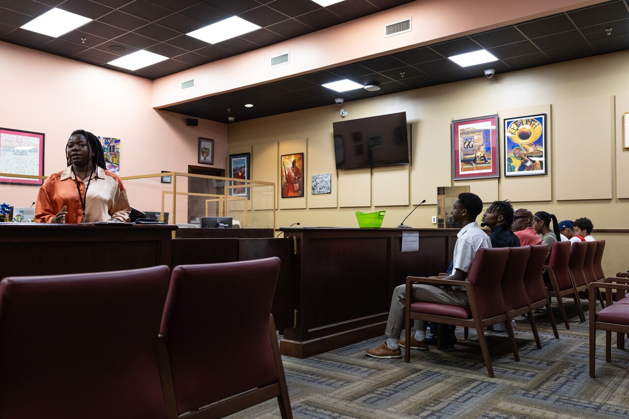 Photos: Pelicans, SBSB Eastham joined Careers in the Courtroom: Teen Court program | New Orleans ...