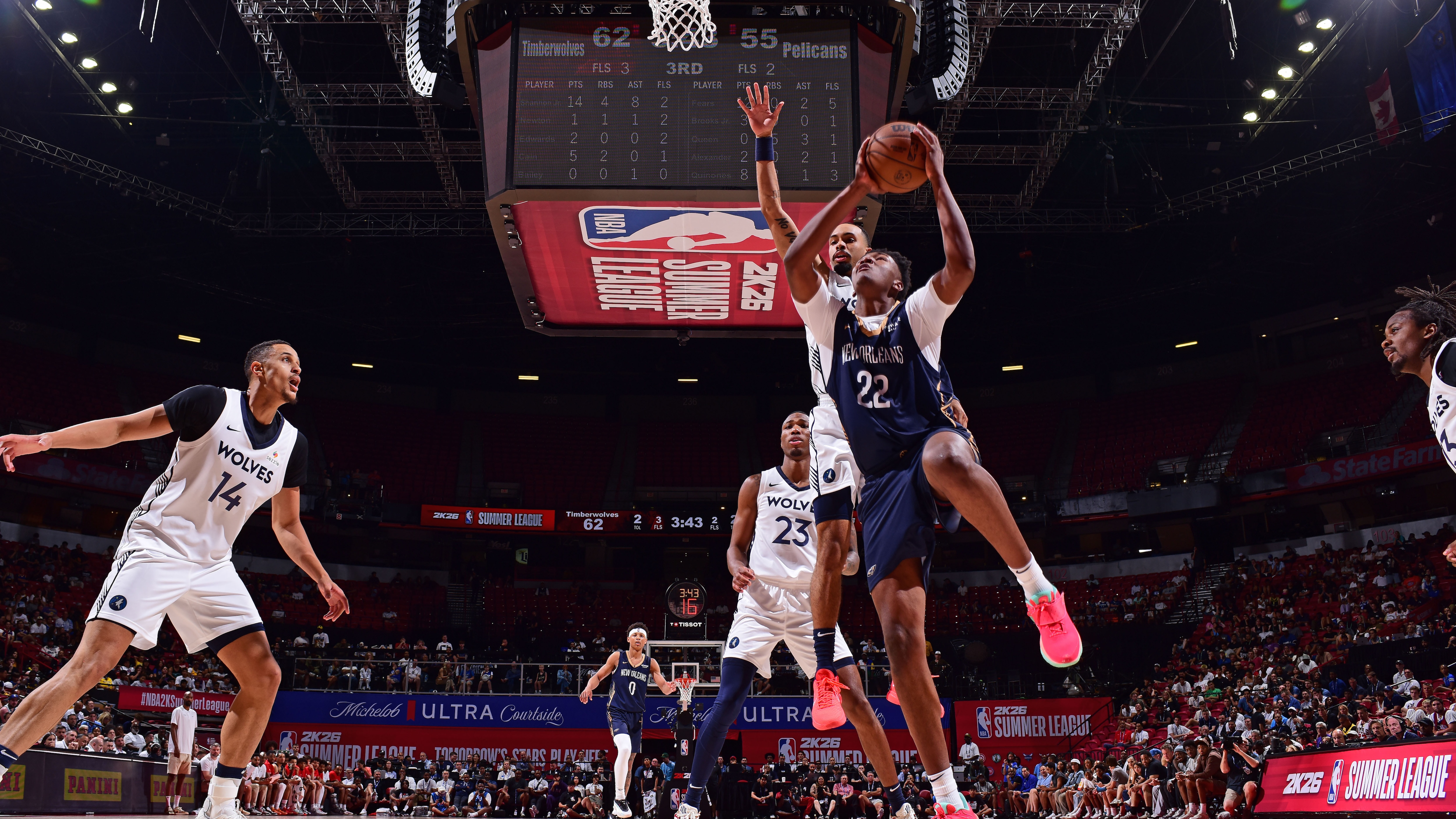 Timberwolves 98, Pelicans 91: Derik Queen double-double | Summer league ...