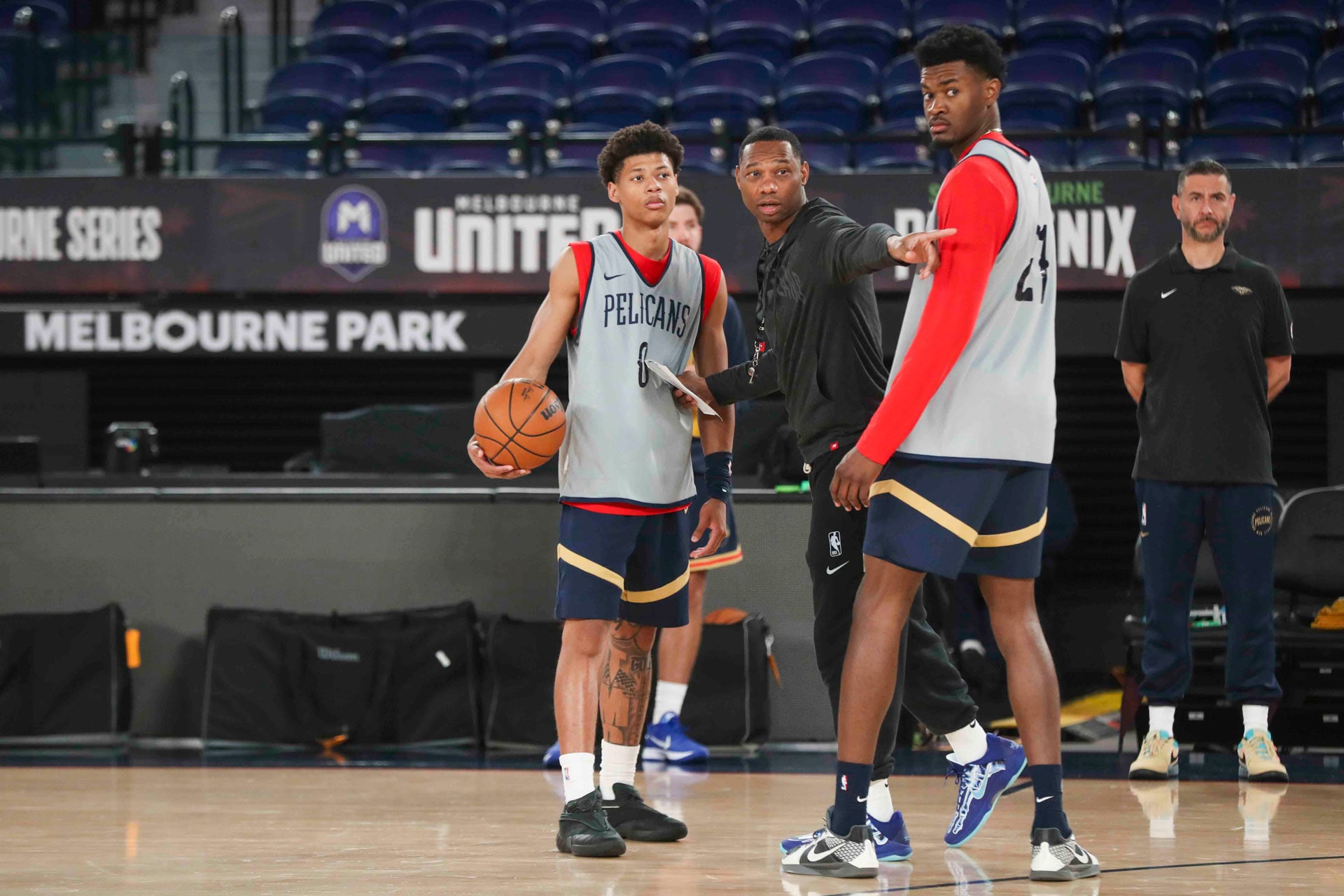 Photos: Pelicans vs. Melbourne United | Shootaround | New Orleans Pelicans