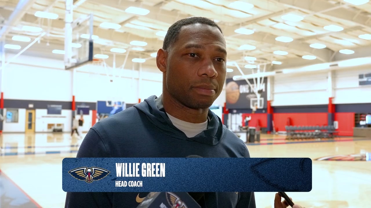 Willie Green on getting stops, Derik Queen 11/13./2025 | New Orleans ...