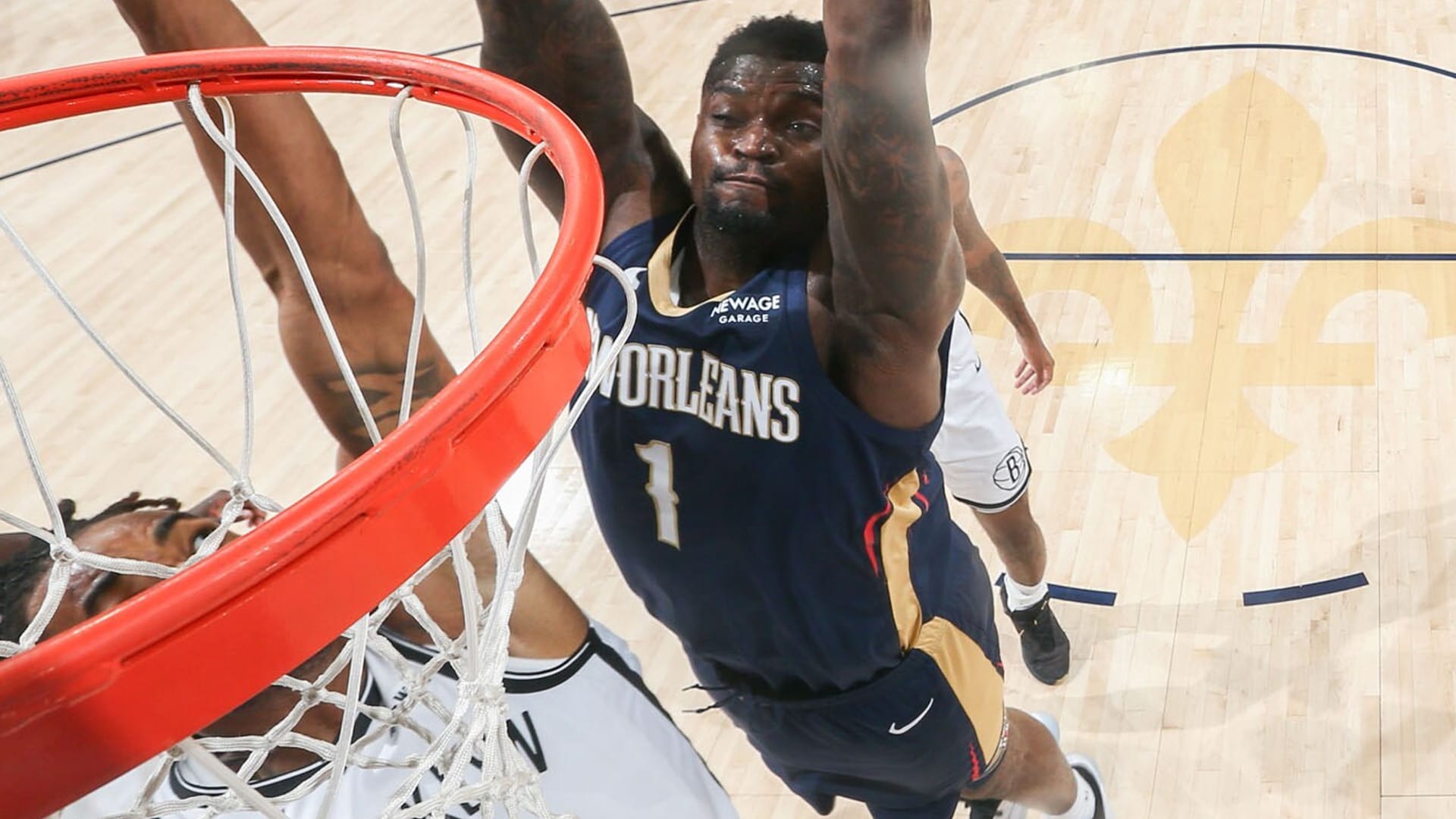 Zion Williamson Posterizes Nic Claxton | Pelicans-Nets Highlights | New ...