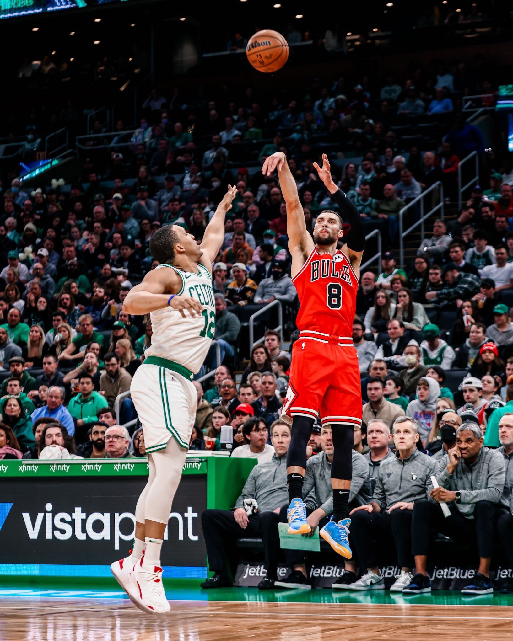 Zach LaVine's big fourth quarter not enough, Bulls fall to Celtics 107 ...