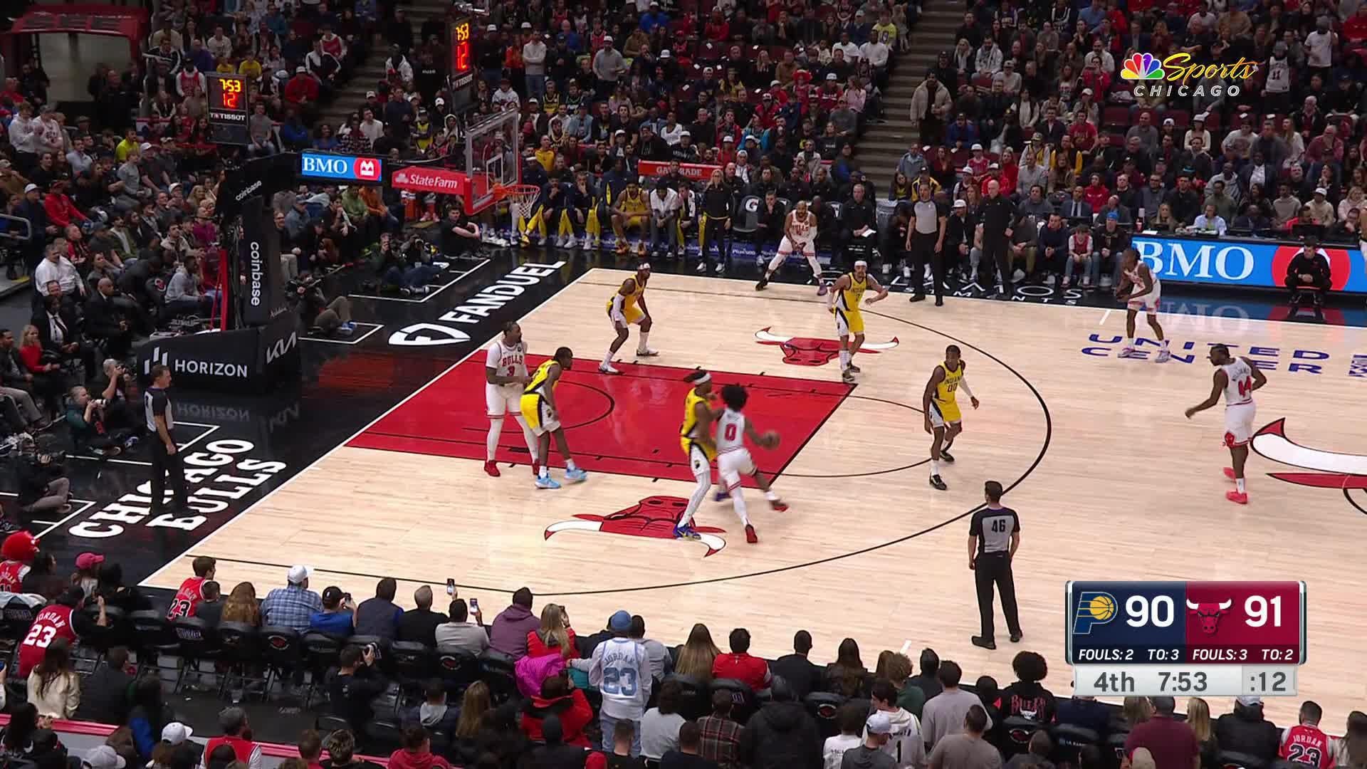 Coby White Deep3 pointer!