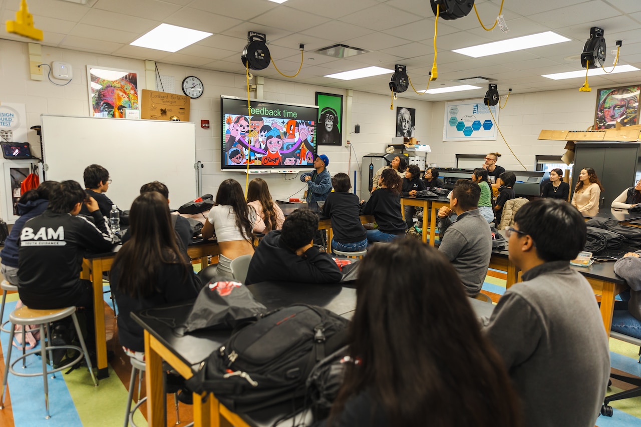 Photo Essay: Bulls and United Airlines conclude second year of Infinity High School community ...