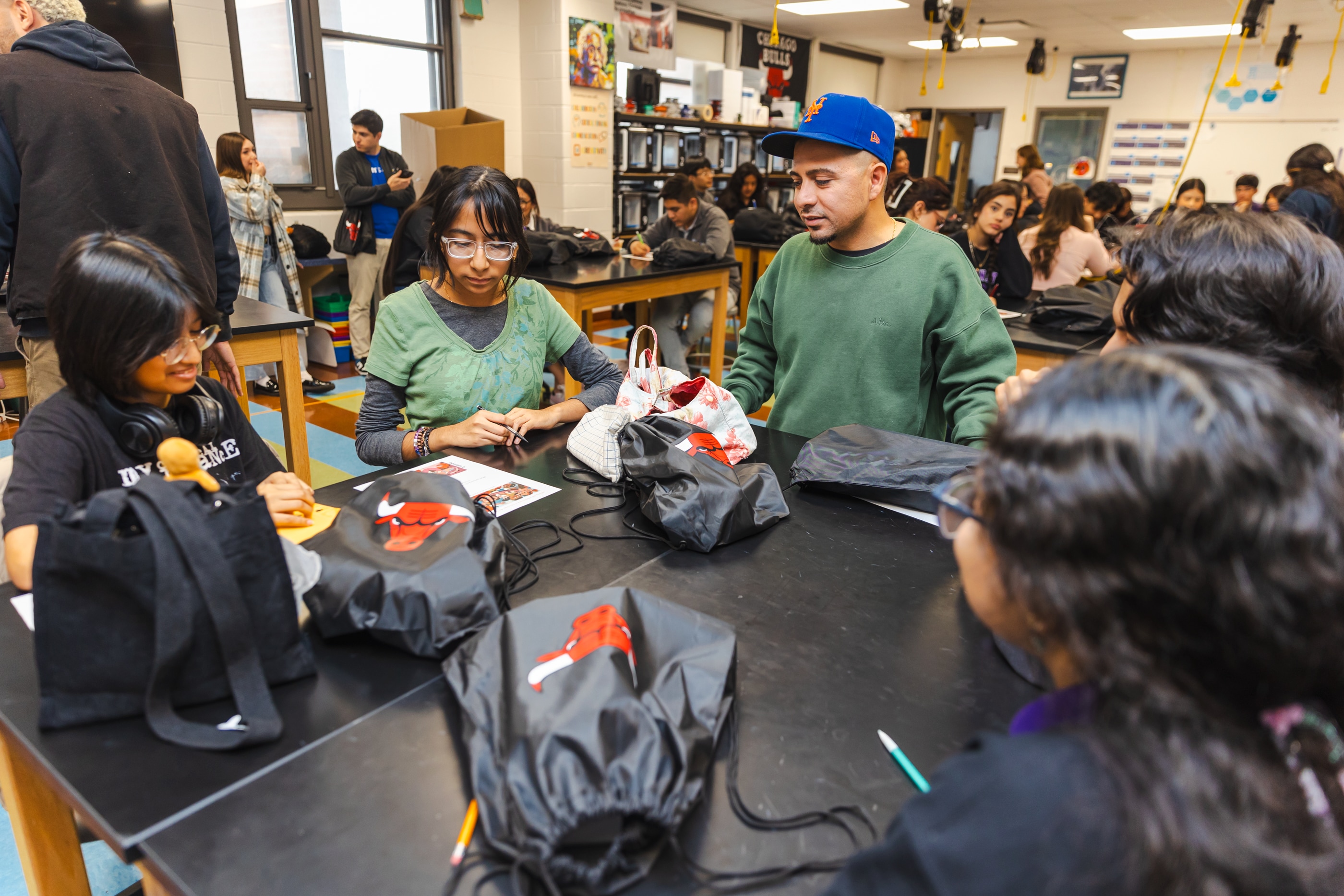 Infinity students collaborate with Sentrock on Los Bulls Mural Photo ...