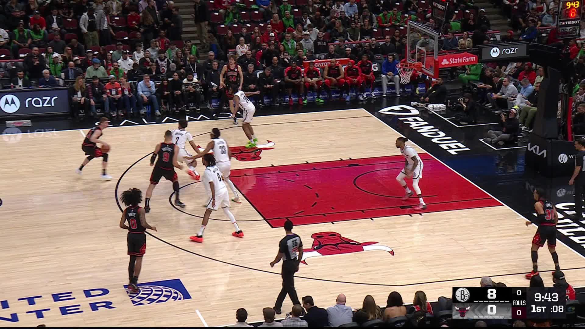 Coby White drops 31 points as the Chicago Bulls beat the Nets 116-110