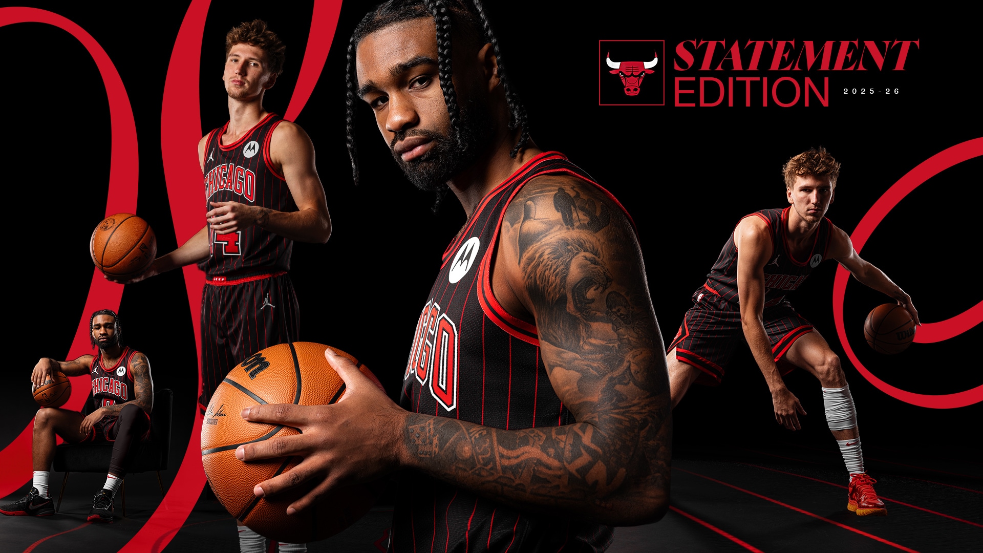 Bringing Back Red Pinstripes, Chicago Bulls Unveil Reimagined Statement ...