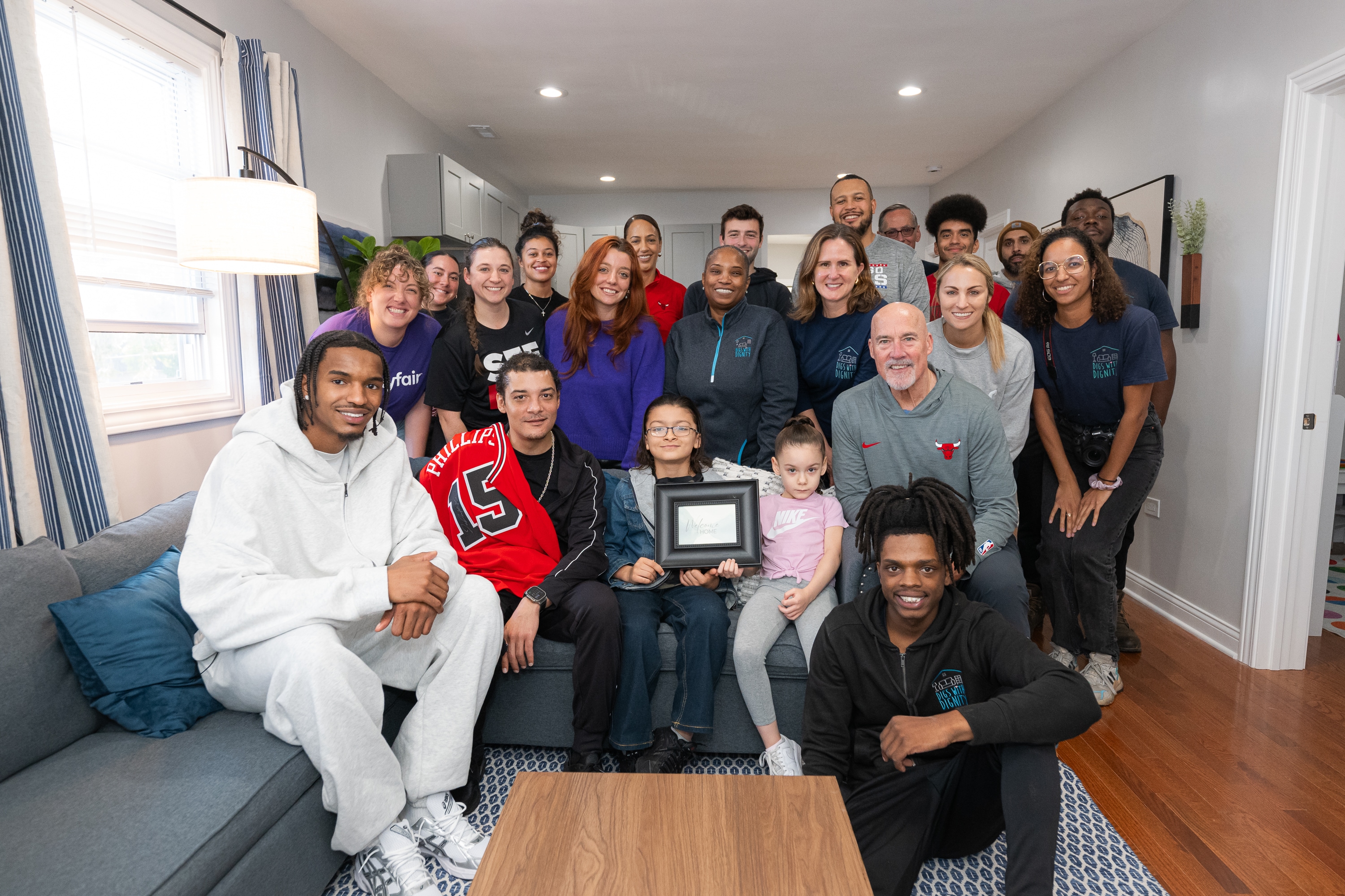 Chicago Bulls, Wayfair and Digs with Dignity Honor United States Army ...