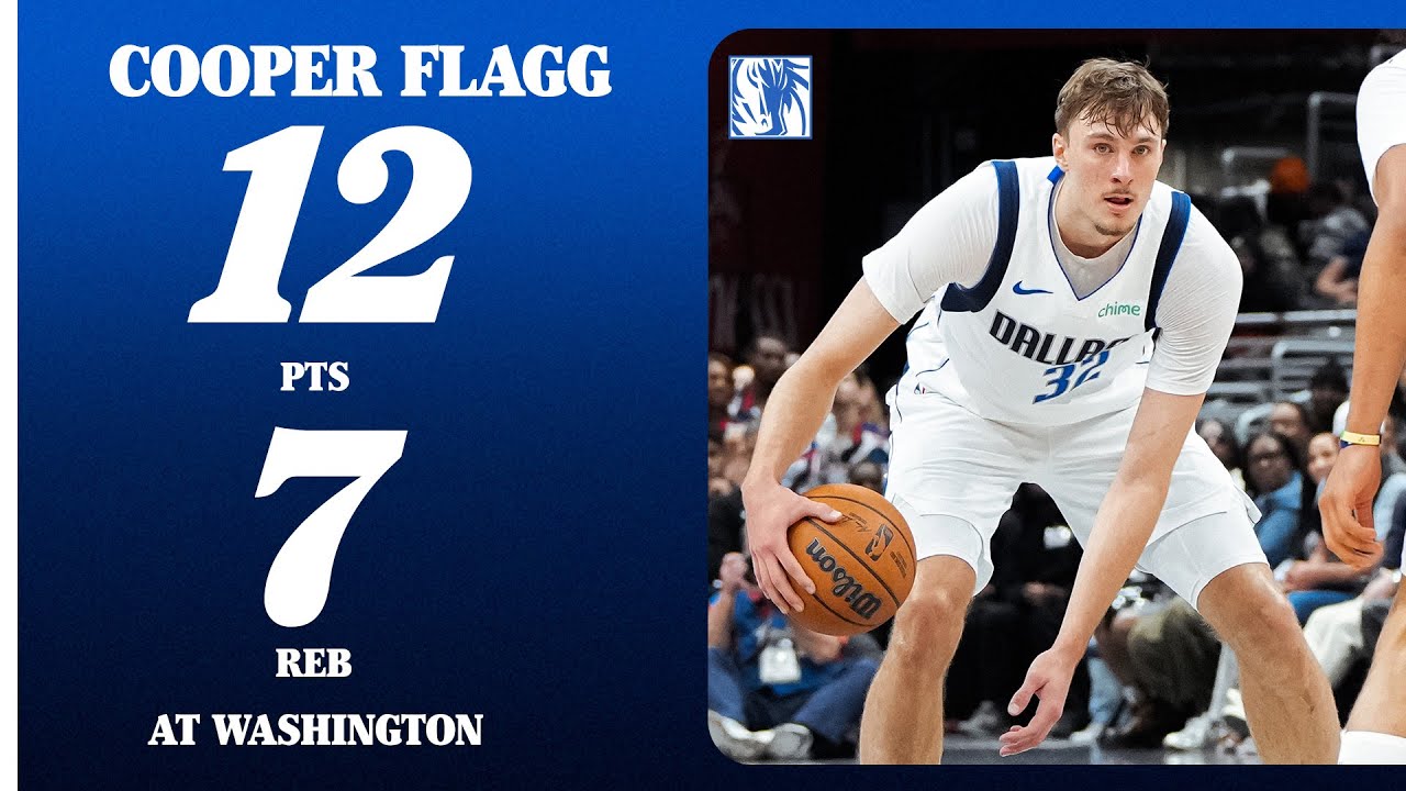 Cooper Flagg (12 PTS 6 REB) at Washington Wizards| November 8, 2025 ...