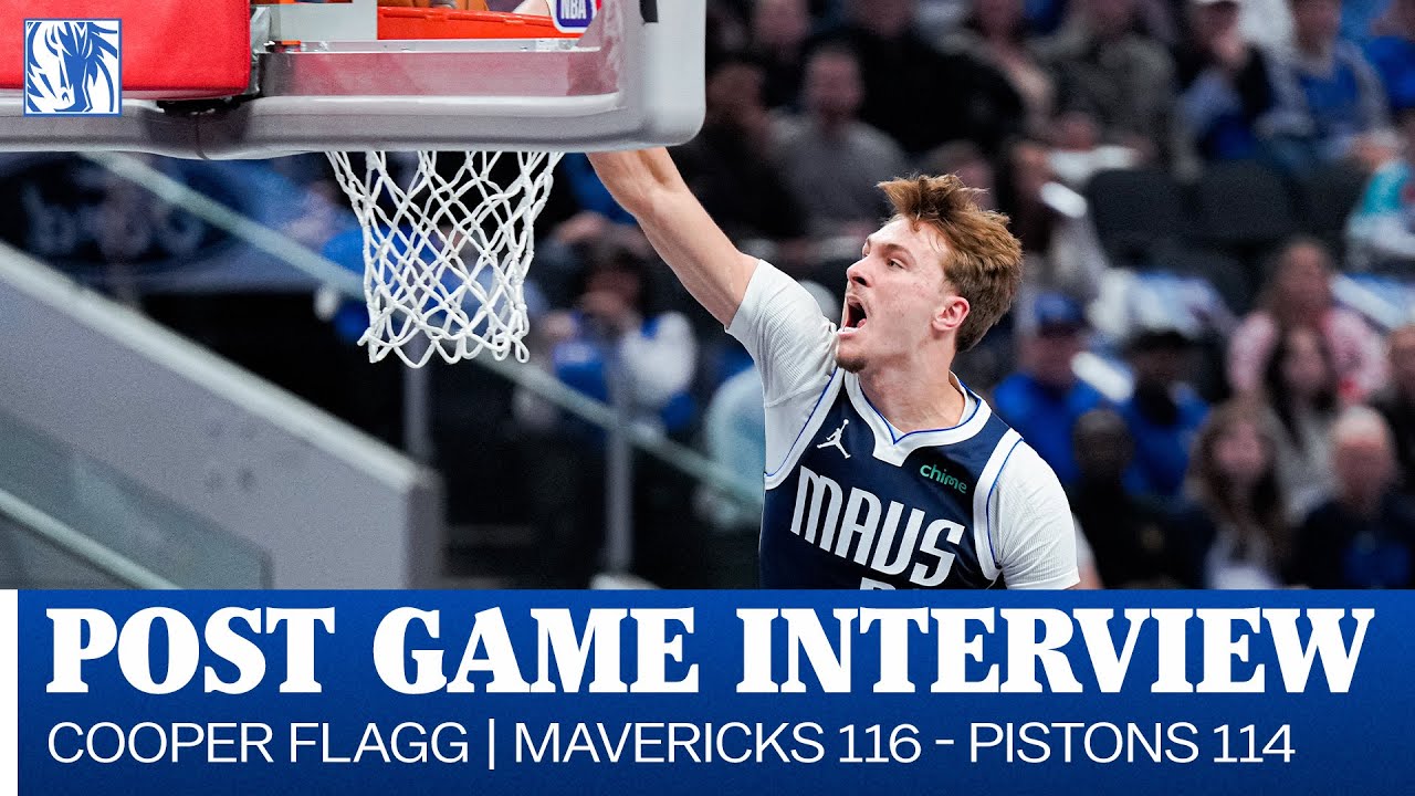 Cooper Flagg Post Game Interview vs. Detroit Pistons | December 18 ...