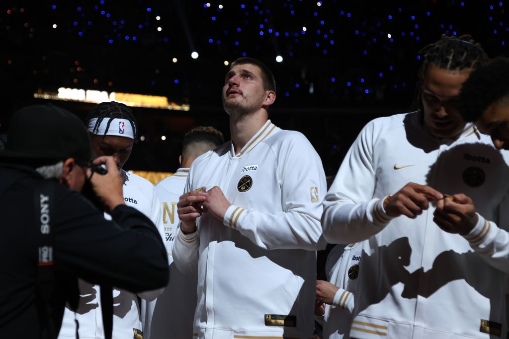 Nuggets celebrate NBA title with Championship Ring and Banner Raising ...
