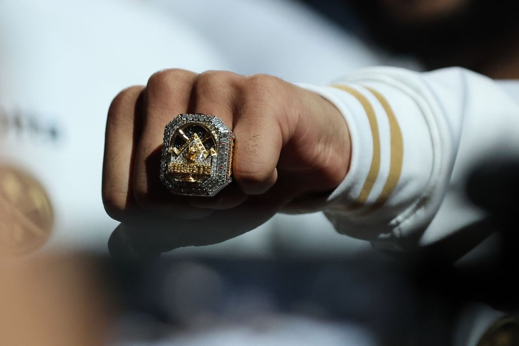 Nuggets celebrate NBA title with Championship Ring and Banner Raising ...