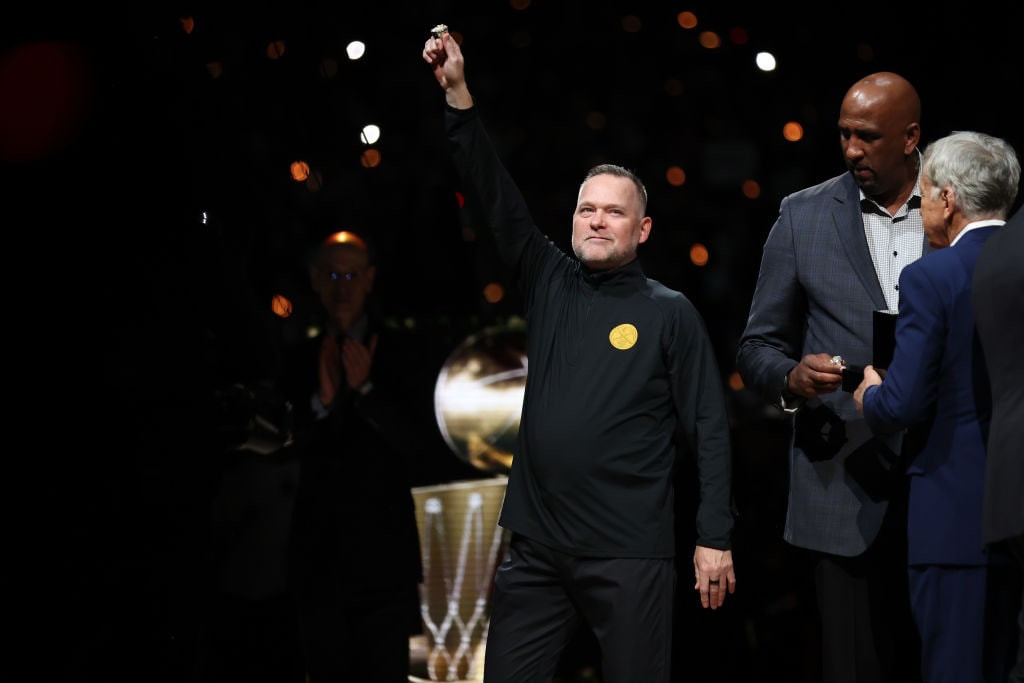 Nuggets celebrate NBA title with Championship Ring and Banner Raising ...