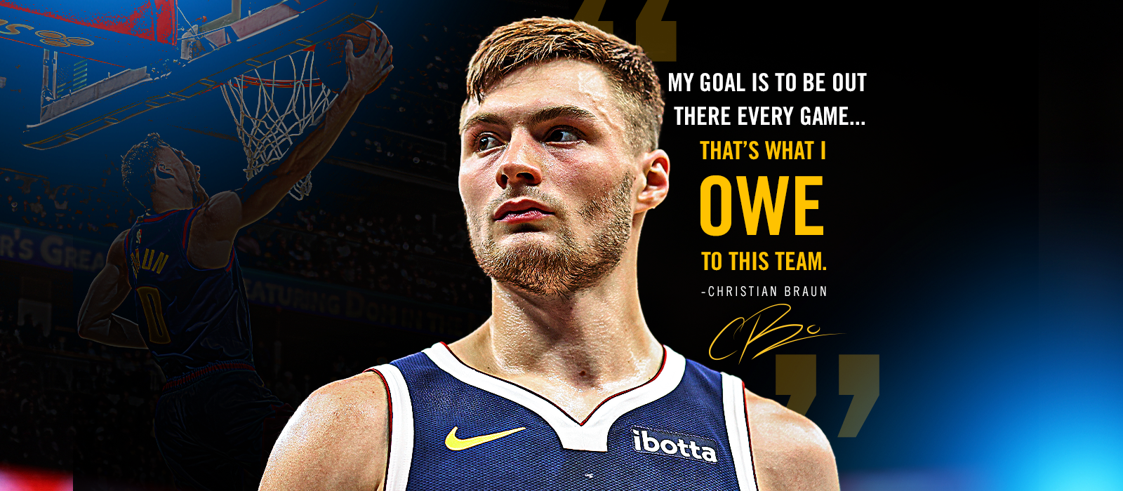 Christian Braun, a thriving first-time starter: 'I'm grateful to be in ...