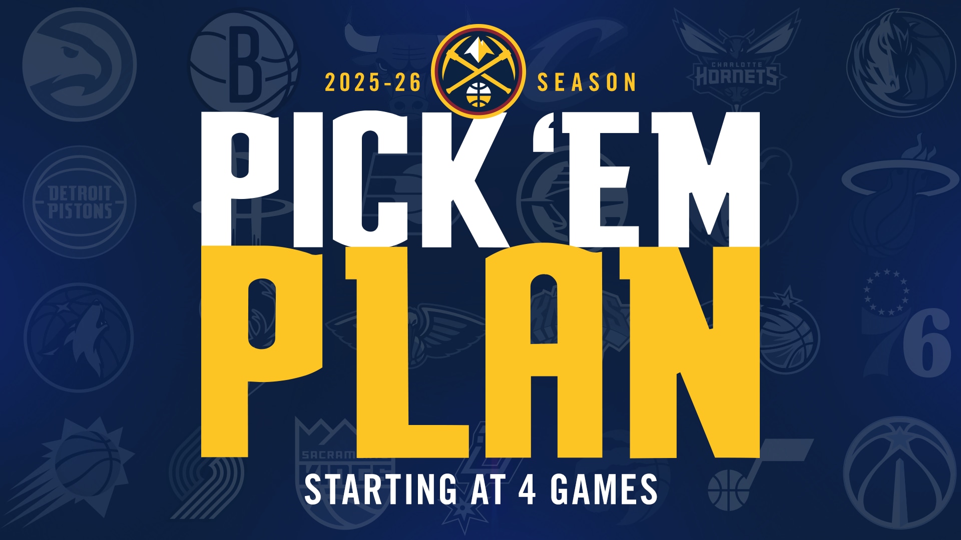 4 Game Pick 'Em Plan | Denver Nuggets