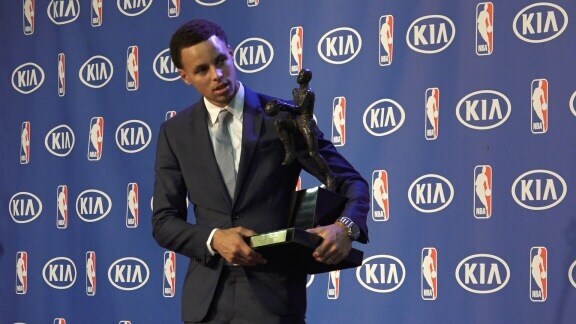 Steph Receives MVP Award