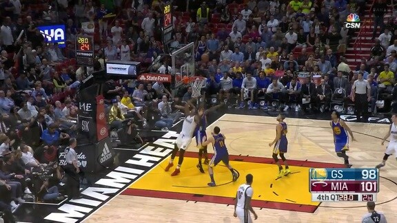 Golden State Warriors with 6 Dunks against the Heat | Golden State Warriors