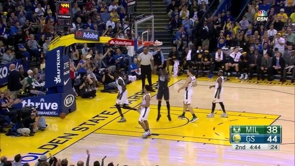 Golden State Warriors with 8 Dunks against the Bucks | Golden State ...