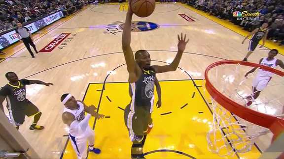 KD Drops the Hammer | Golden State Warriors