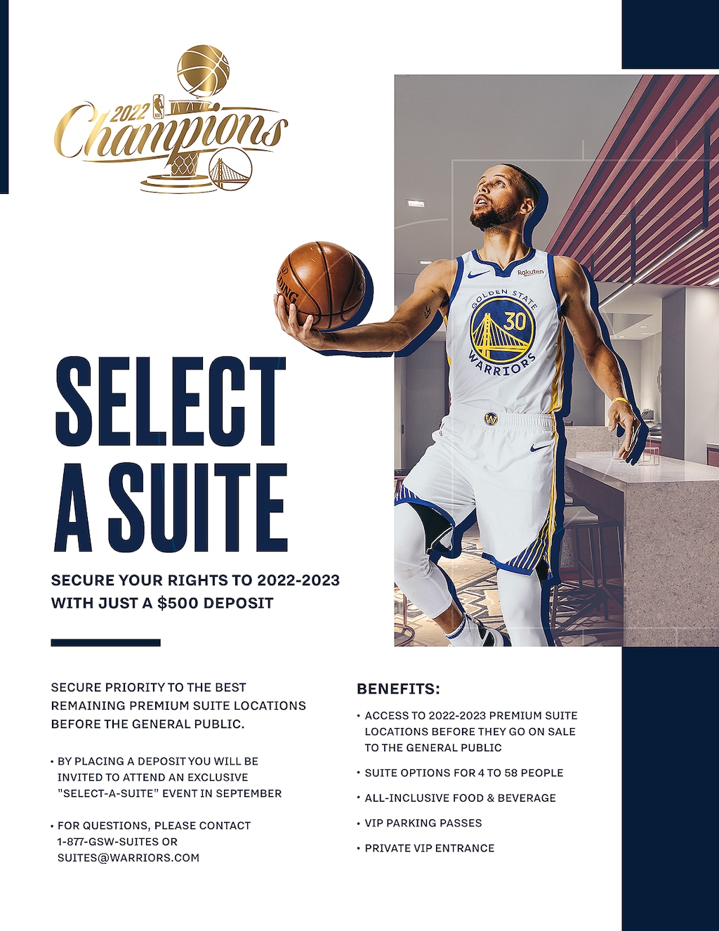 Chase Center Premium Suite Deposits | NBA.com