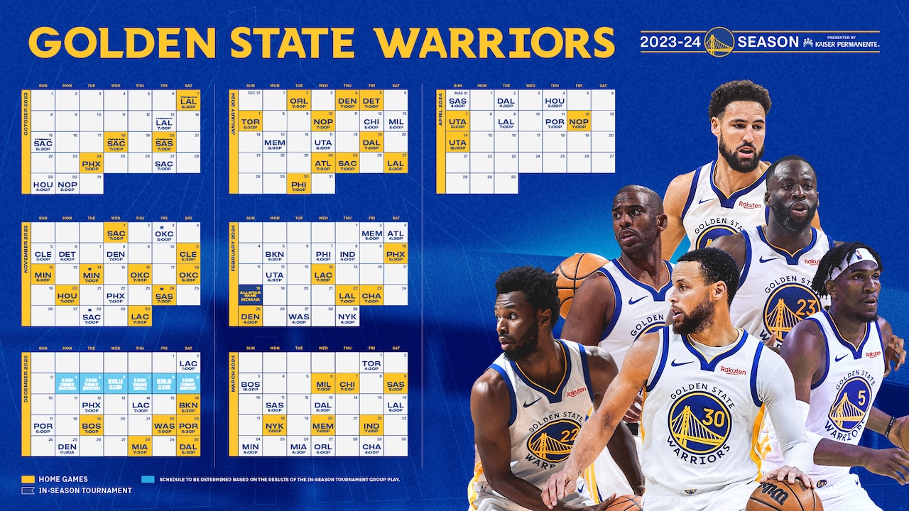 Warriors Announce 2023-24 Regular Season Schedule
