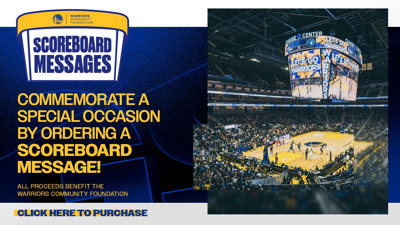 Scoreboard Messages | Golden State Warriors